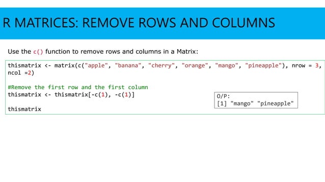 R Data Structure.pptx | Technology & Computing