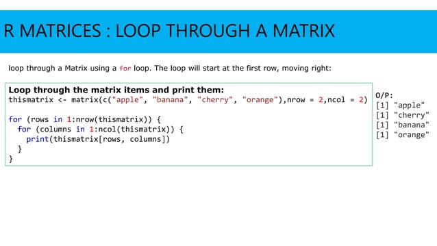 R Data Structure.pptx | Technology & Computing