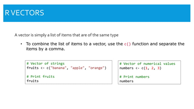 R Data Structure.pptx | Technology & Computing