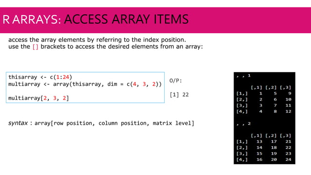 R Data Structure.pptx | Technology & Computing