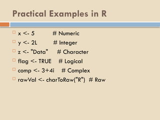 R Data Types: A Beginner’s Guide to Data in R | PPTX
