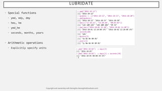 R DATE TIME and FACTORS | PPT