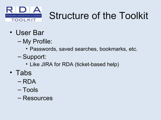Rda Toolkit Final | PPT