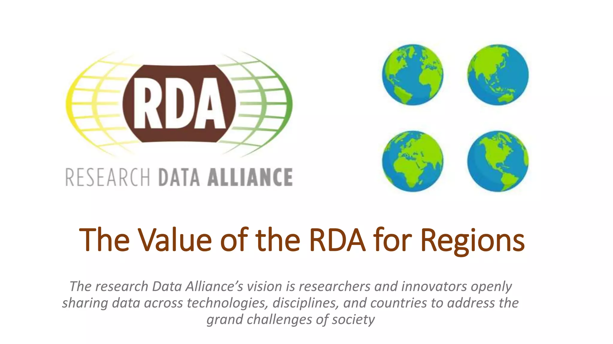 Rda value for regions | PPTX | Business | Business and Finance