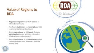 Rda value for regions | PPTX | Business | Business and Finance