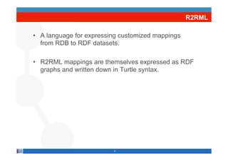 RDB2RDF, an overview of R2RML and Direct Mapping | PDF