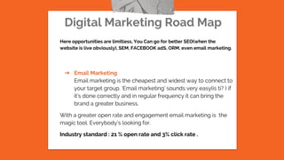 Digital Marketing Road Map For a Local Restaurant Chain | PPTX