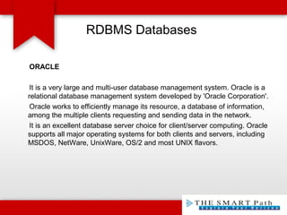 The Smartpath Information Systems | BASIC RDBMS CONCEPTS | PPT