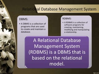 RDBMS | PPTX