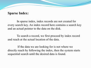 Data storage and indexing | PPTX