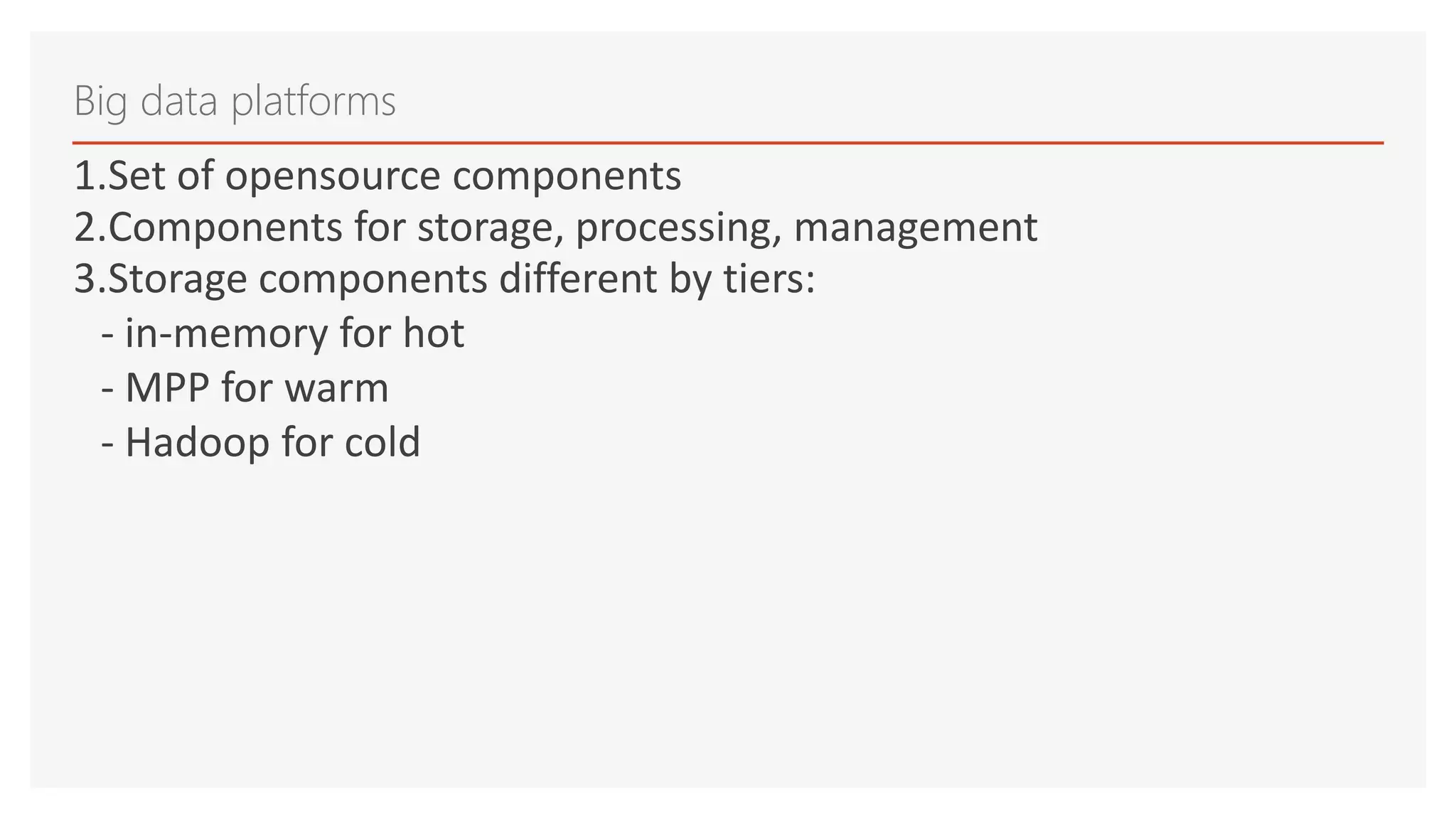 Relational databases for BigData | PPT