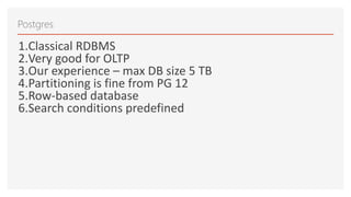 Relational databases for BigData | PPT