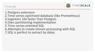Relational databases for BigData | PPT