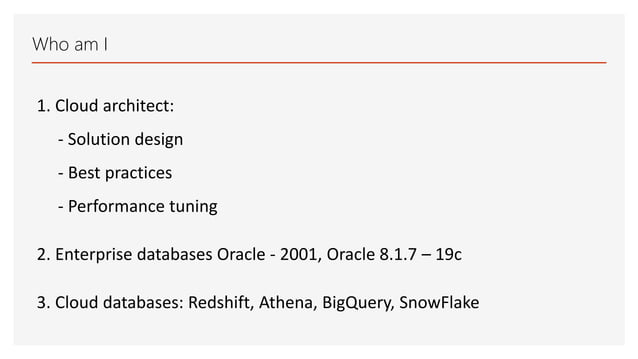 Relational databases for BigData | PPT