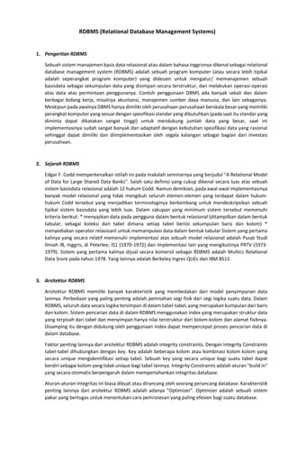 Rdbms | PDF