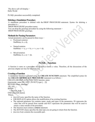 rdbms.pdf plsql database system notes for students to study | PDF ...