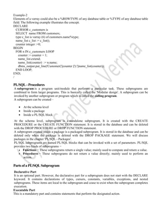 rdbms.pdf plsql database system notes for students to study | PDF ...