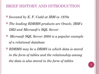 Relational database management system(rdbms) | PPT