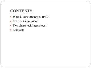concurrency control | PPT