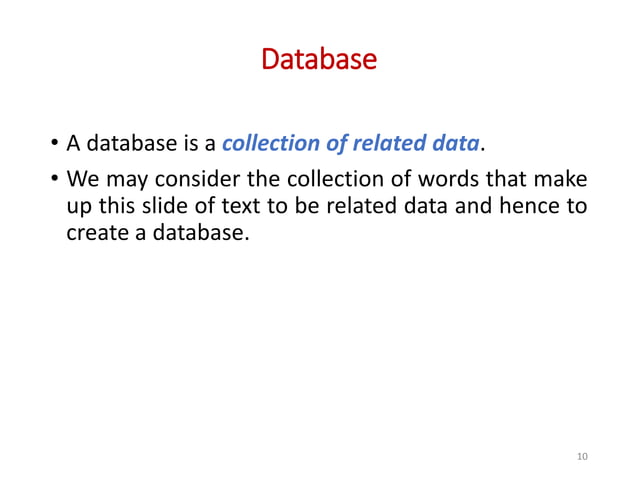 Overview of Data Base Systems Concepts and Architecture | PPTX