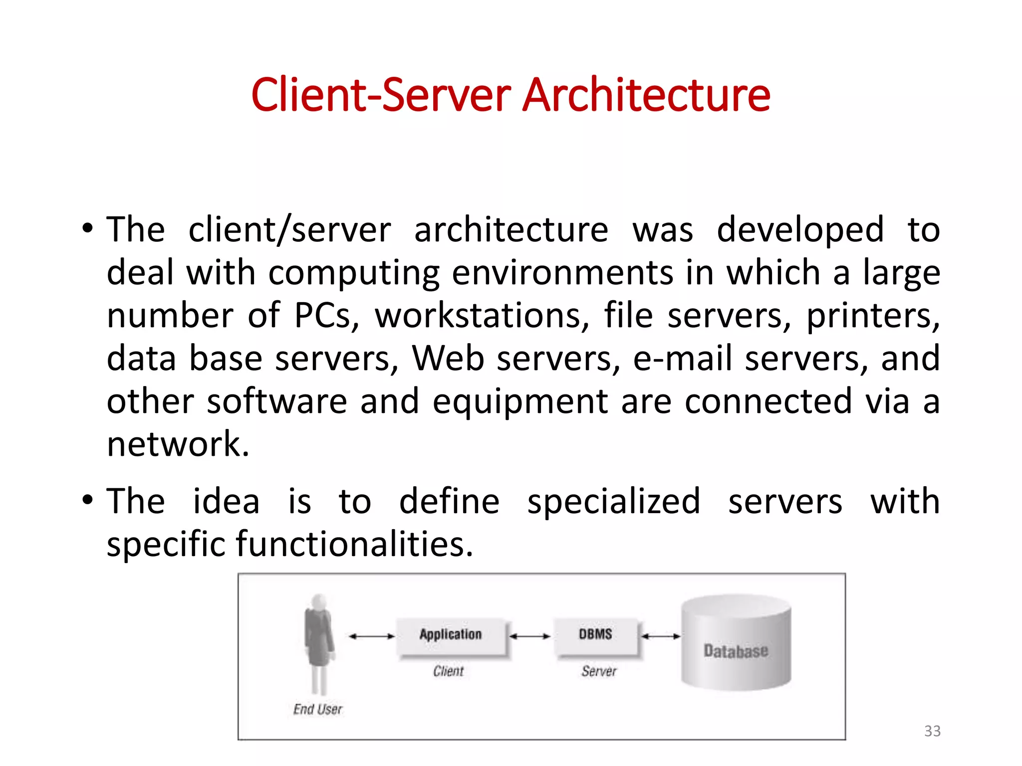 Database Models Client Server Architecture Distributed Database And Classification Of Dbms Ppt 8163