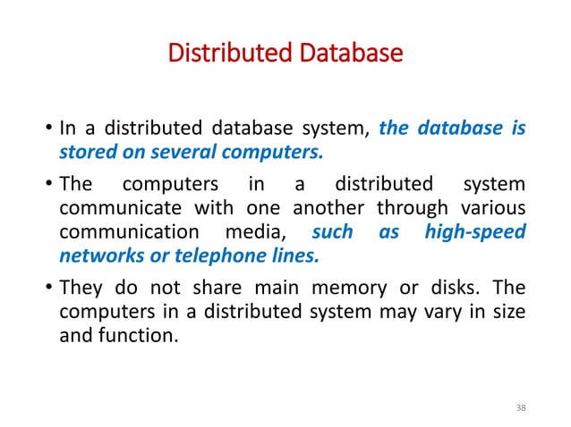 Database Models Client Server Architecture Distributed Database And 2898
