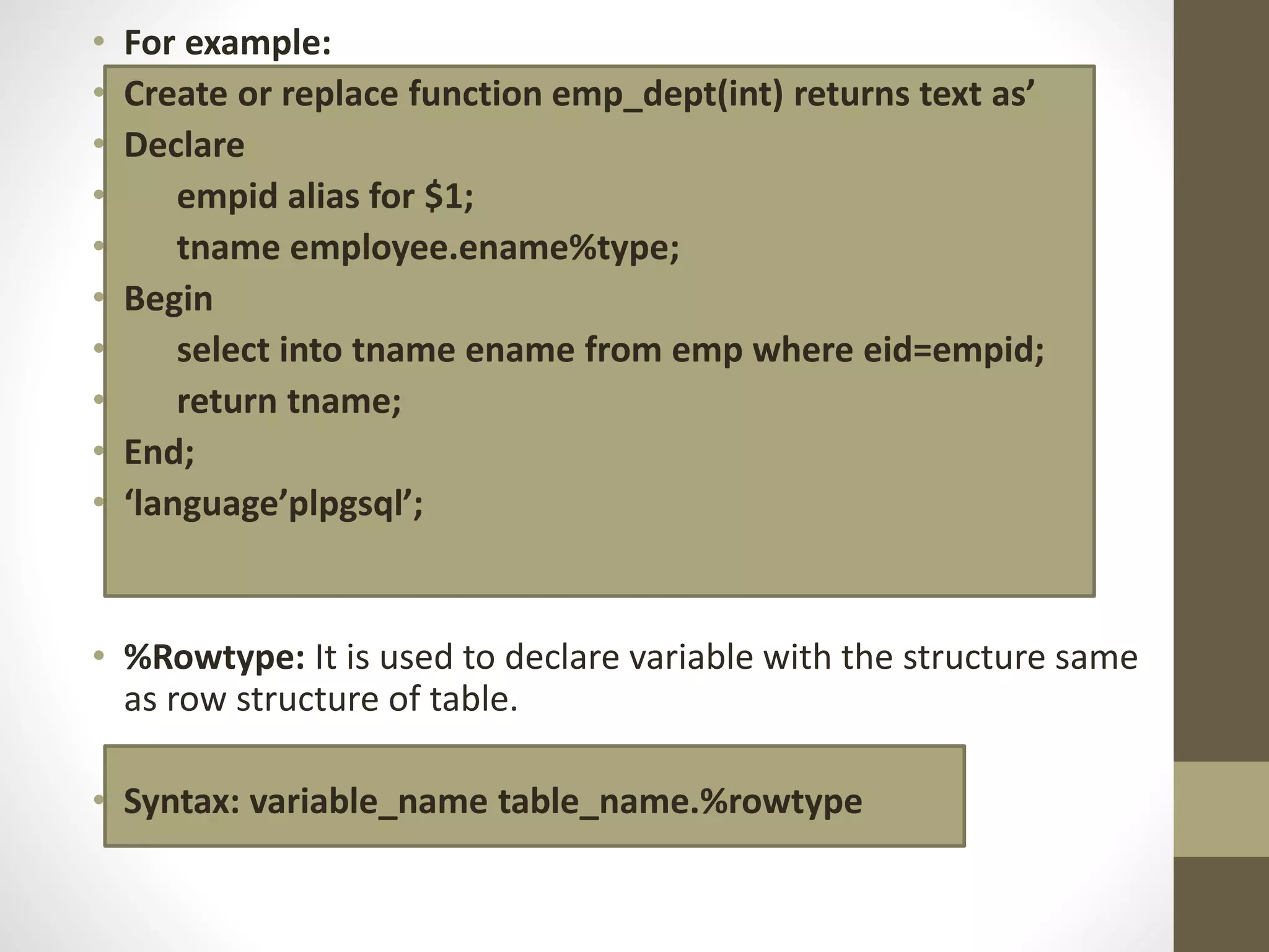 Rdbms chapter 1 function | PPT