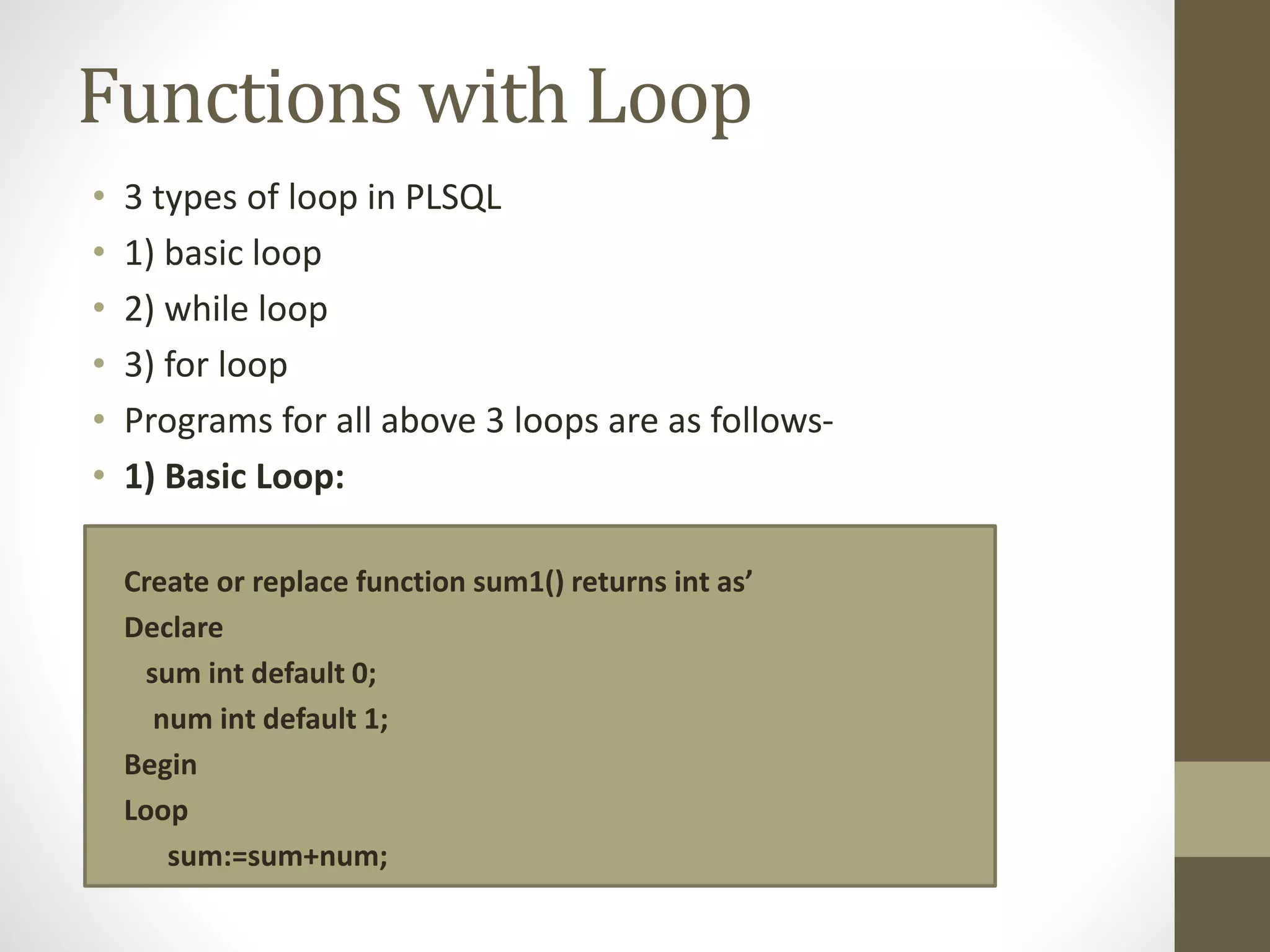 Rdbms chapter 1 function | PPT