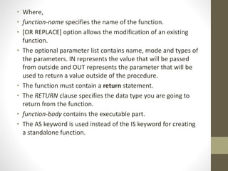 Rdbms chapter 1 function | PPT