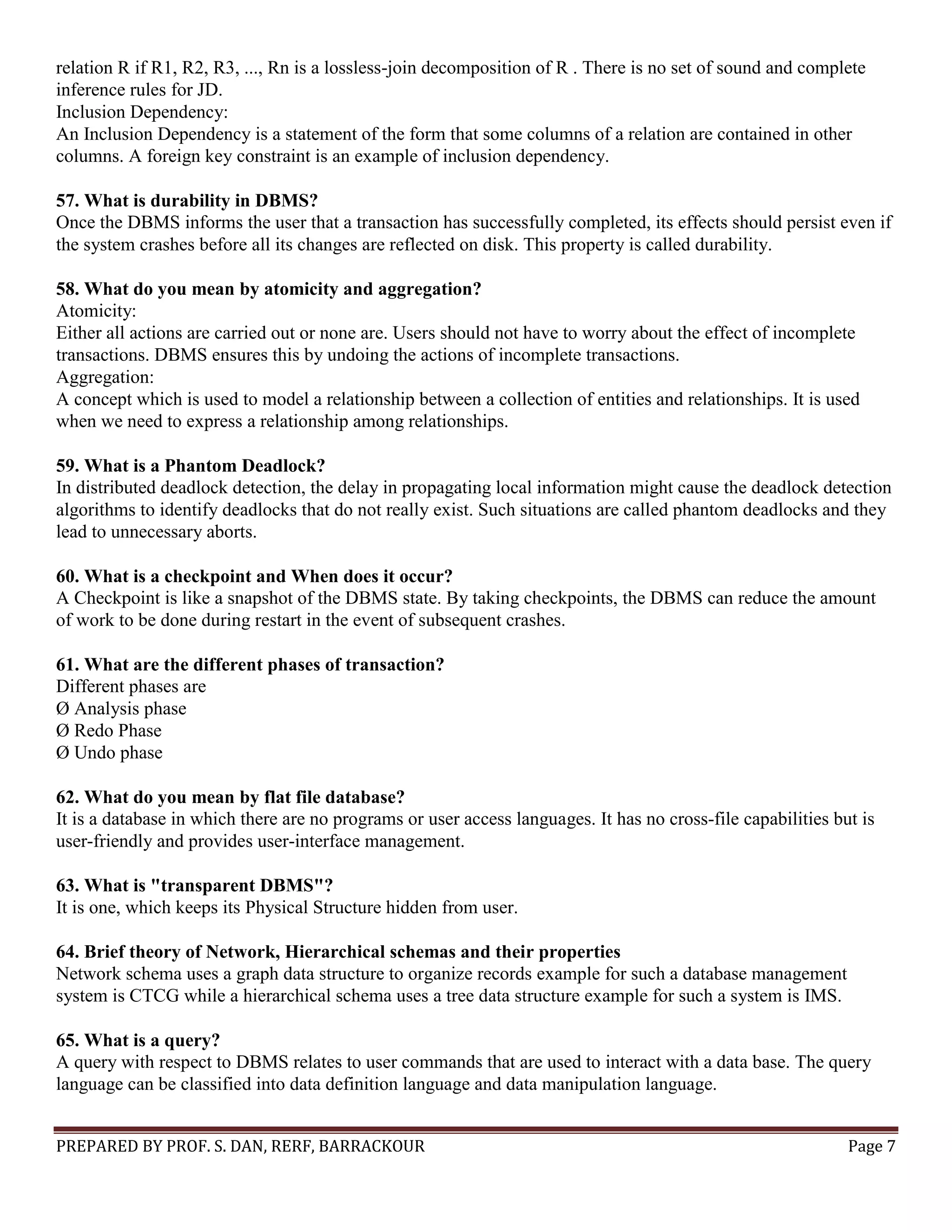 DBMS and Rdbms fundamental concepts | PDF