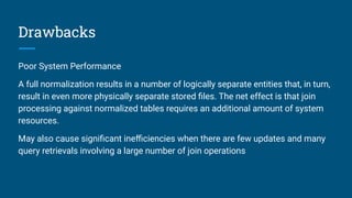 RDBMS Denormalization - Benefits & Pitfalls | PDF