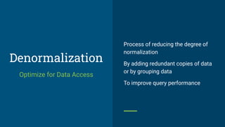 RDBMS Denormalization - Benefits & Pitfalls | PDF | Databases | Computer Software and Applications
