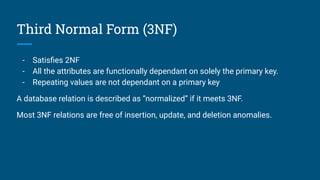 RDBMS Denormalization - Benefits & Pitfalls | PDF