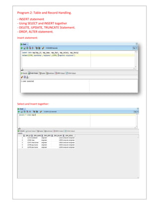 Rdbms Practical file diploma | PDF