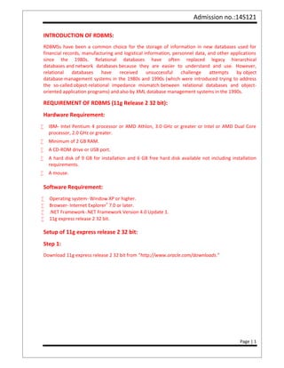 Rdbms Practical file diploma | PDF