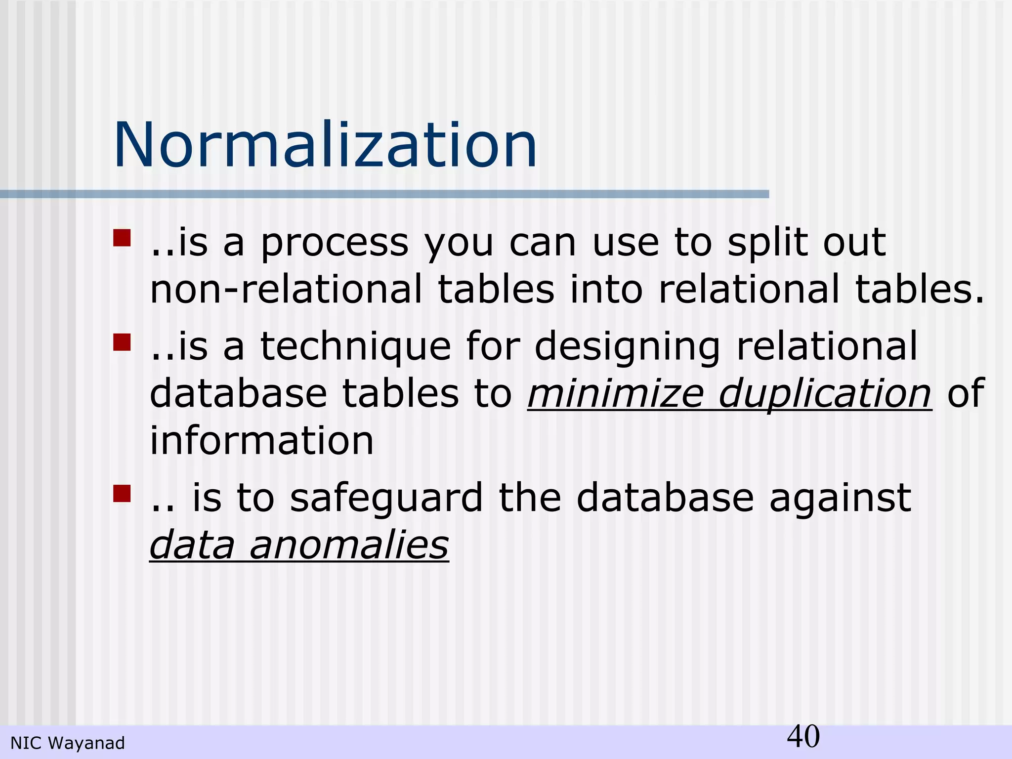 Relational Database Fundamentals | PPT