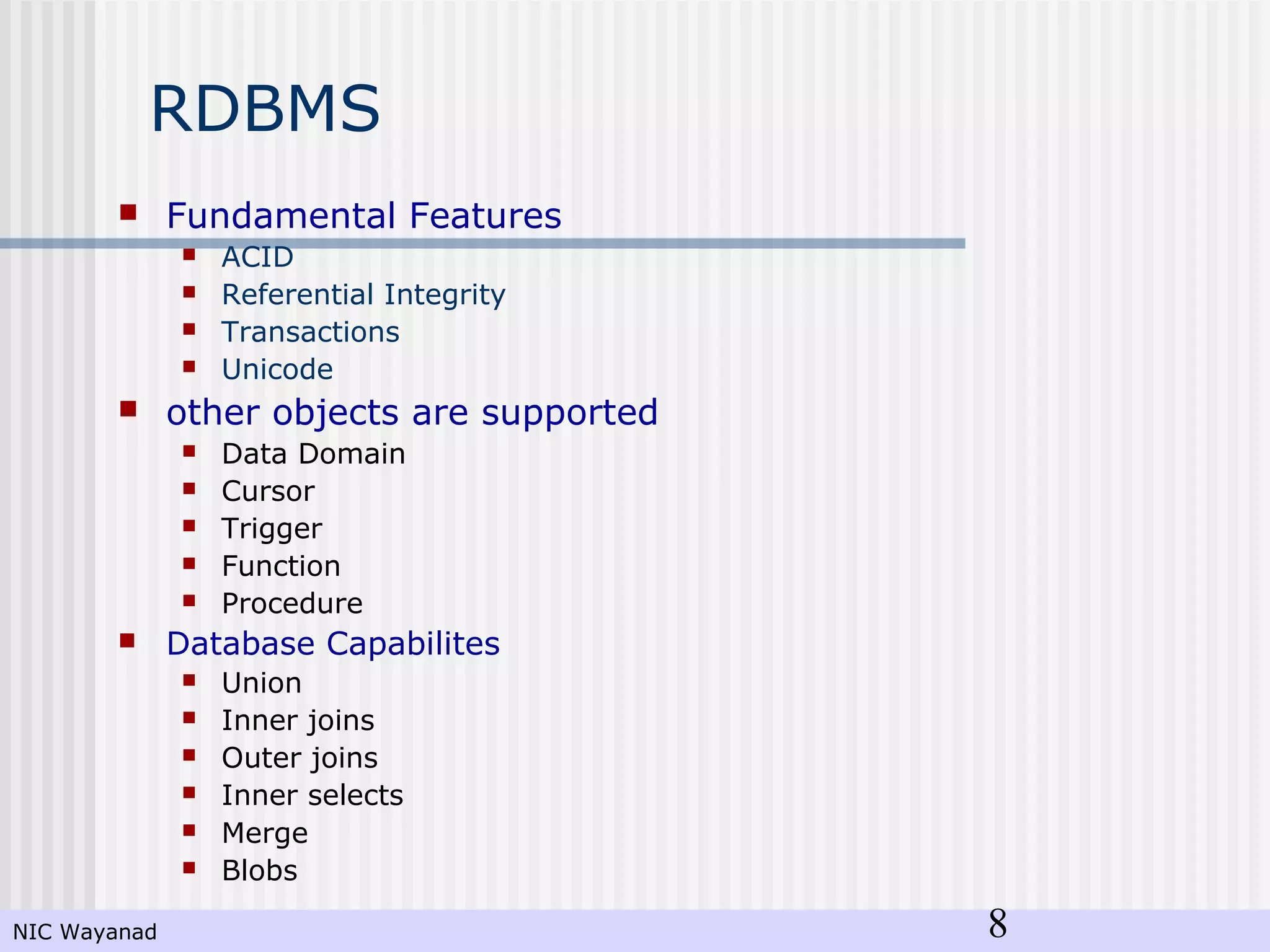 Relational Database Fundamentals | PPT