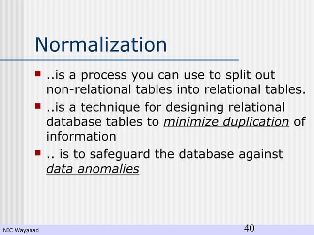 Relational Database Fundamentals | PPT