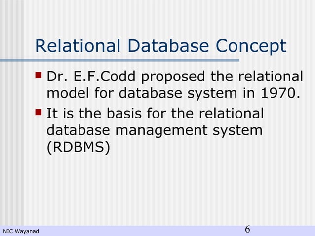 Relational Database Fundamentals | PPT