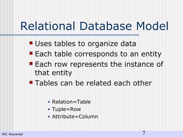 Relational Database Fundamentals | PPT