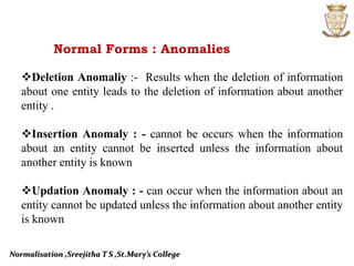 Computer Scinece:RDBMS :Normalisation | PPT