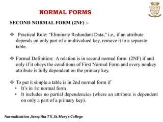 Computer Scinece:RDBMS :Normalisation | PPT