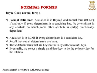 Computer Scinece:RDBMS :Normalisation | PPT