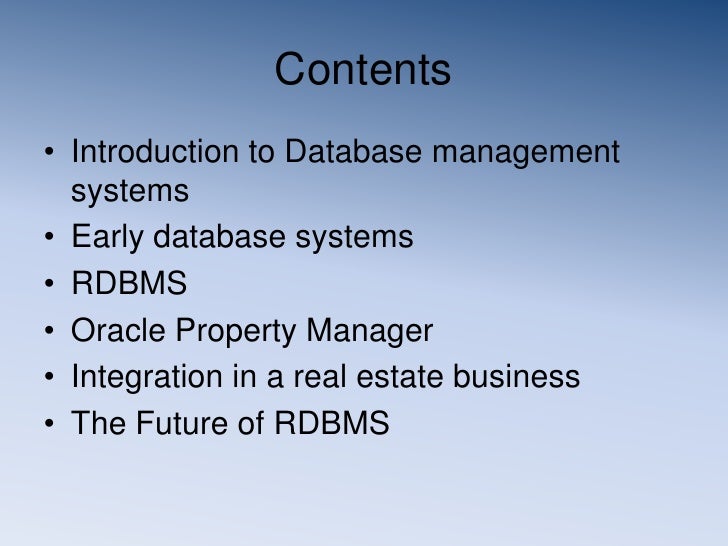 Rdbms Definition Rdbms Definition