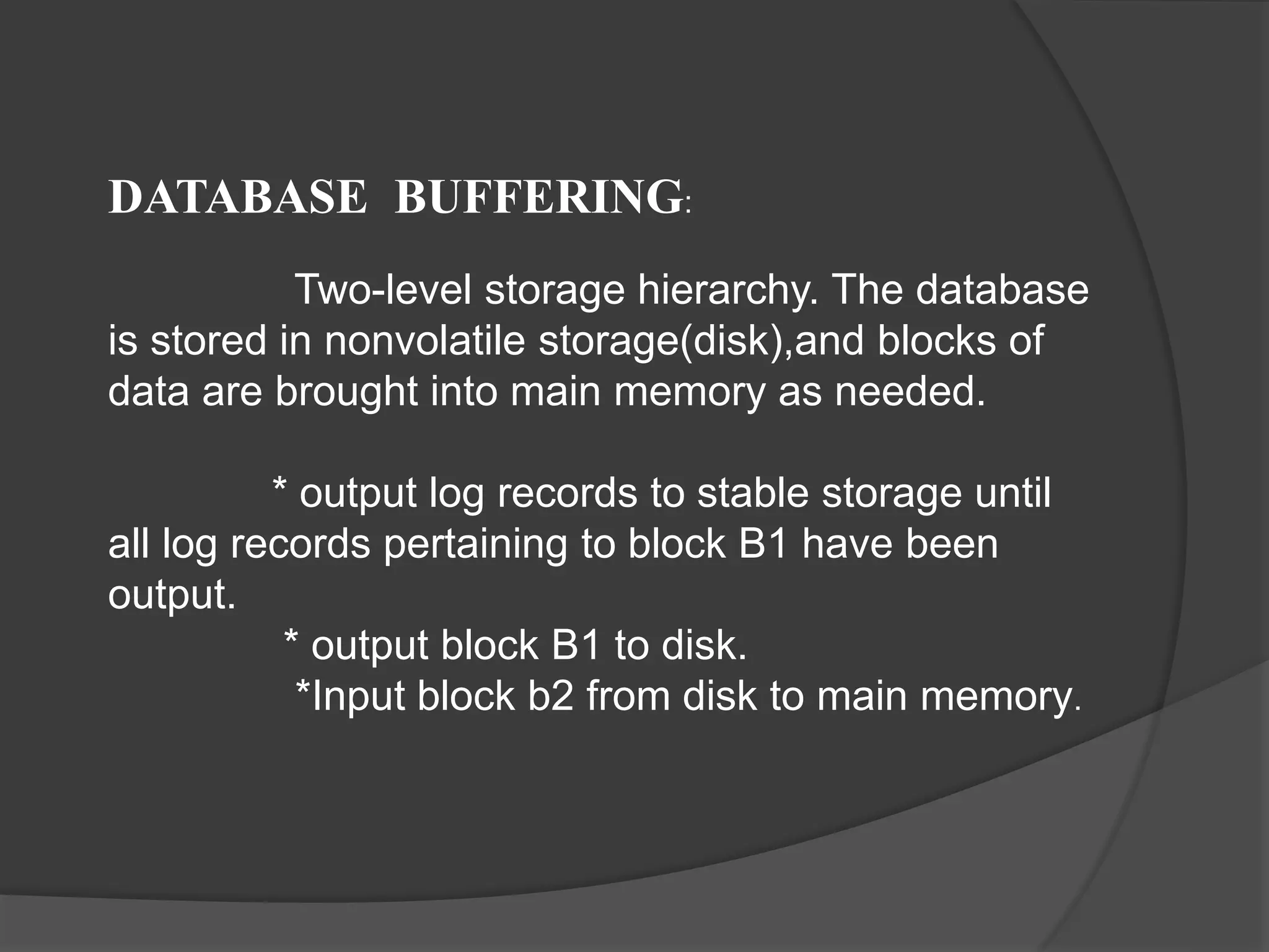 SHADOW PAGING and BUFFER MANAGEMENT | PPTX