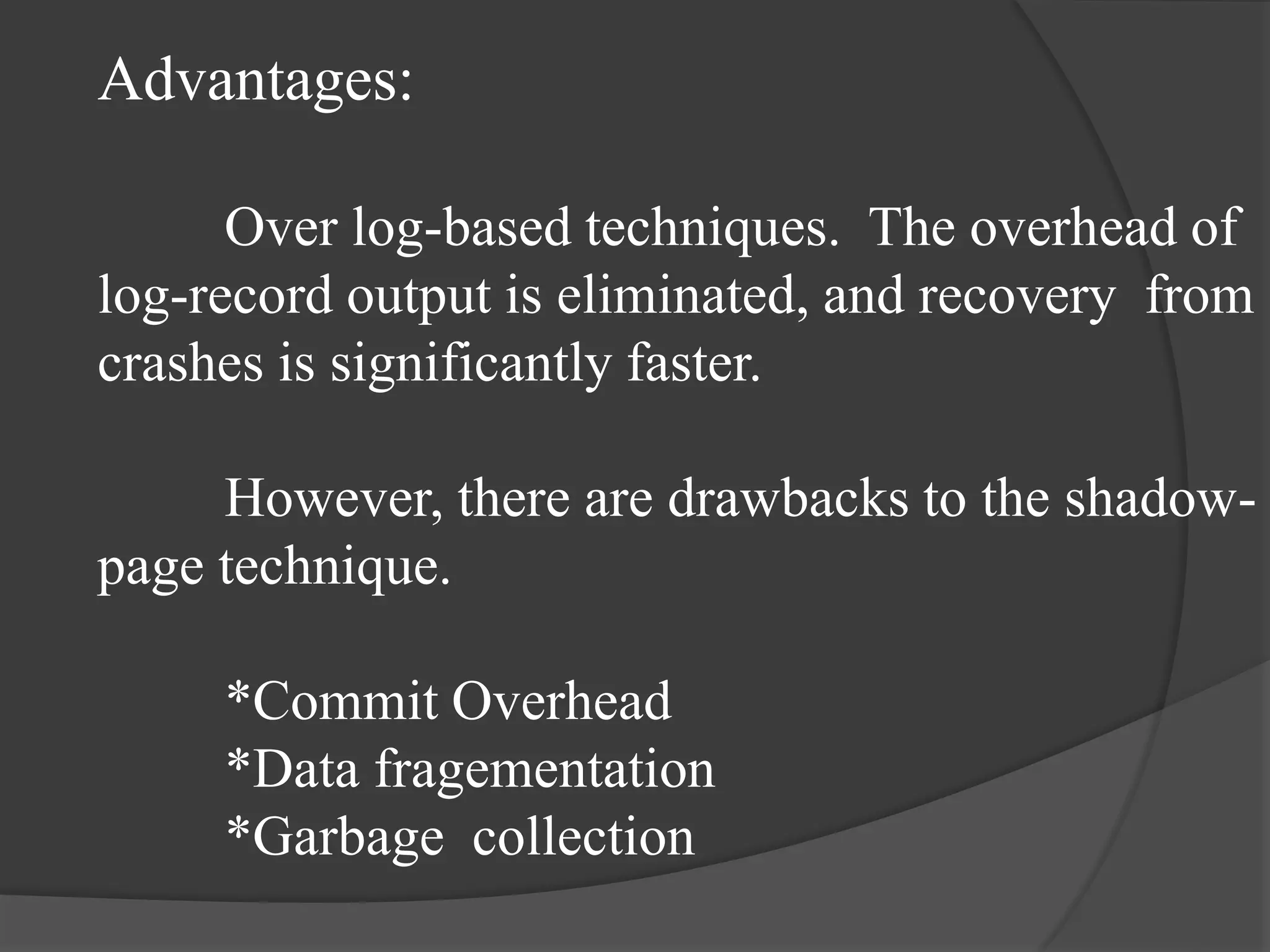 SHADOW PAGING and BUFFER MANAGEMENT | PPTX