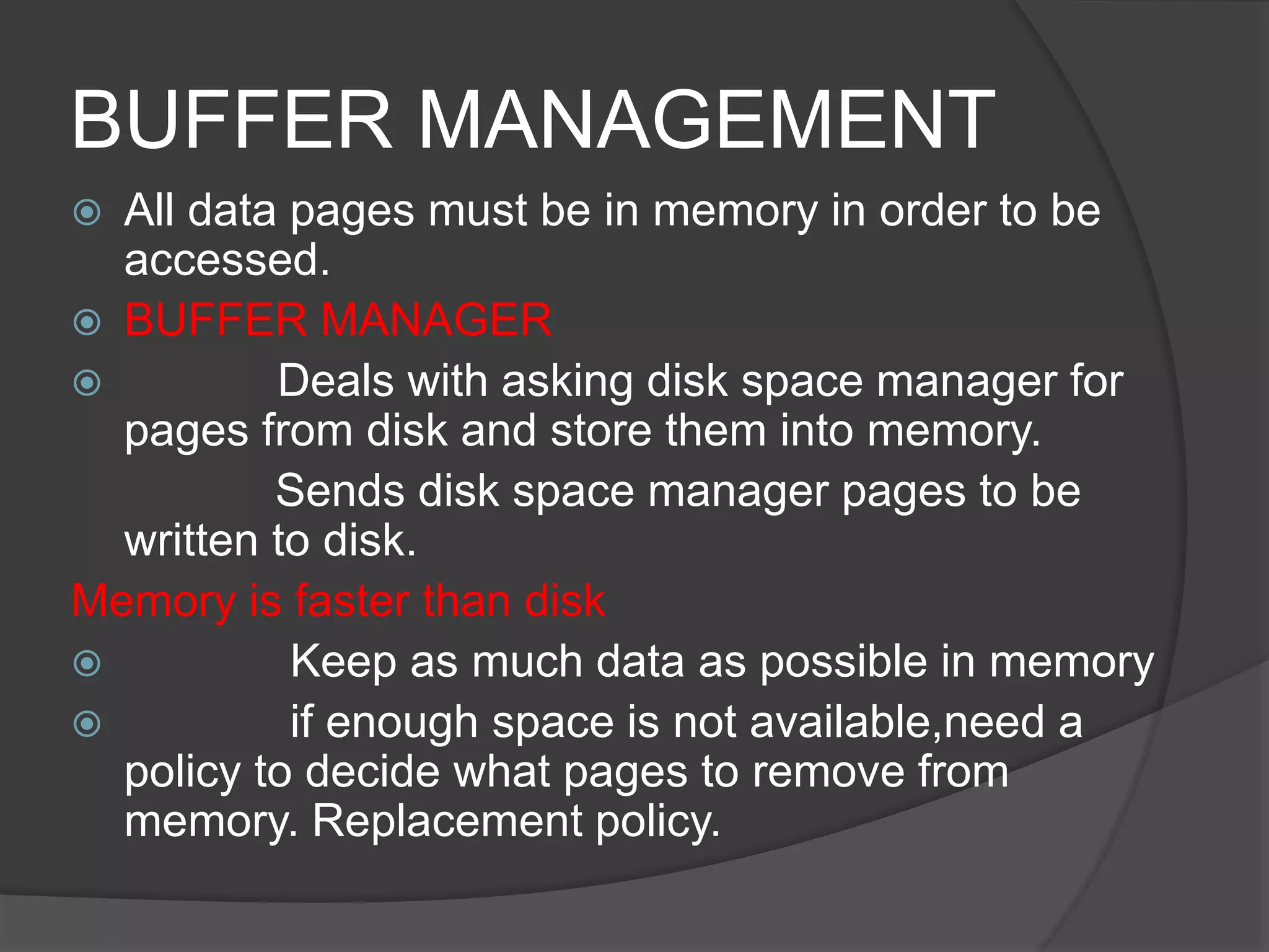 SHADOW PAGING and BUFFER MANAGEMENT | PPT