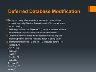 recovery system | PPTX | Databases | Computer Software and Applications