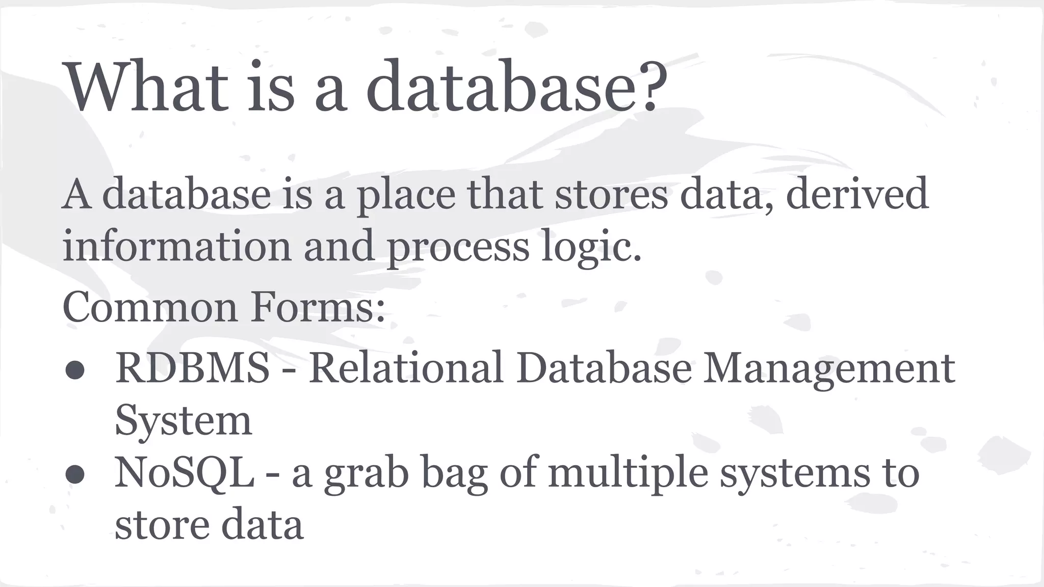 RDBMS SQL Basics | PPT