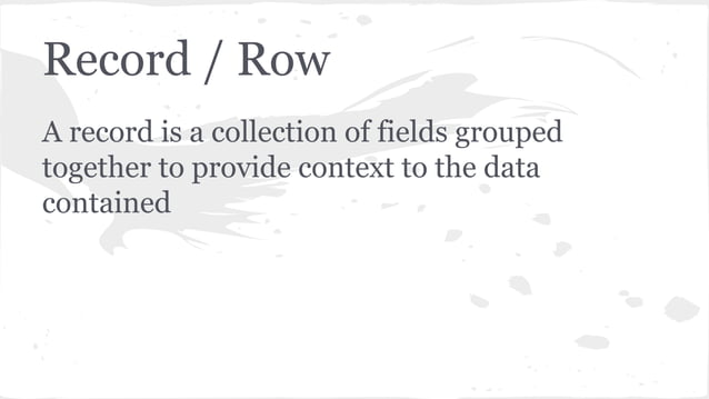 RDBMS SQL Basics | PPT